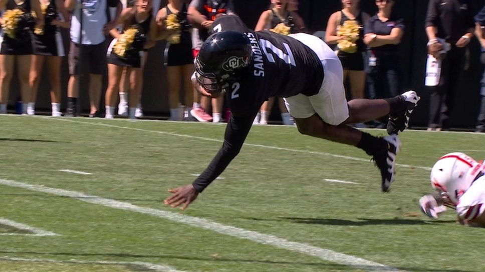 Shedeur Sanders hits the Deion Shuffle after TD run - ESPN Video