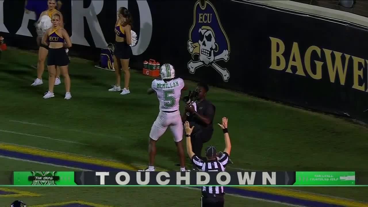 Charles Montgomery throws 75-yard touchdown vs. East Carolina - ESPN Video