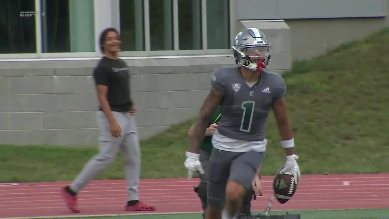 Hamze El-Zayat makes catch for 50-yard touchdown - ESPN Video