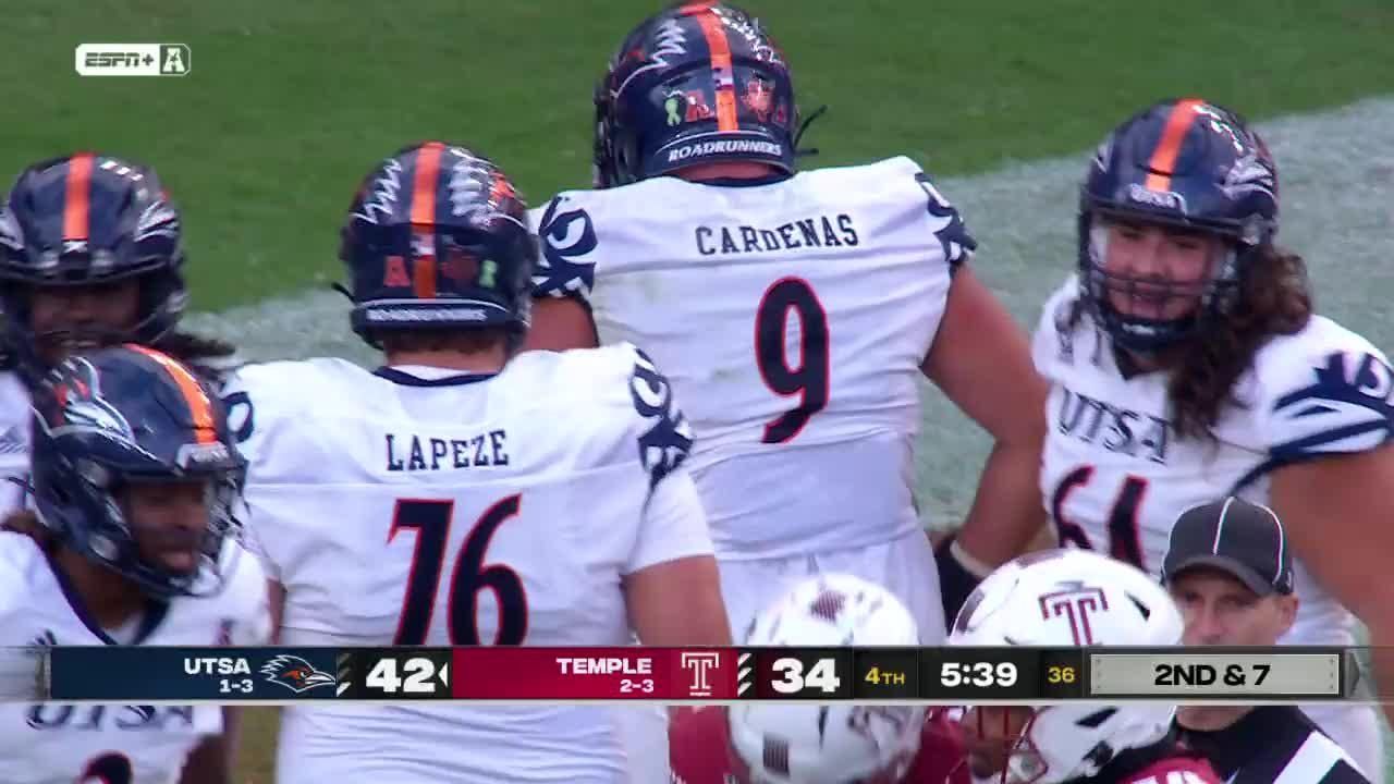 UTSA Roadrunners vs. Temple Owls: Full Highlights - ESPN Video
