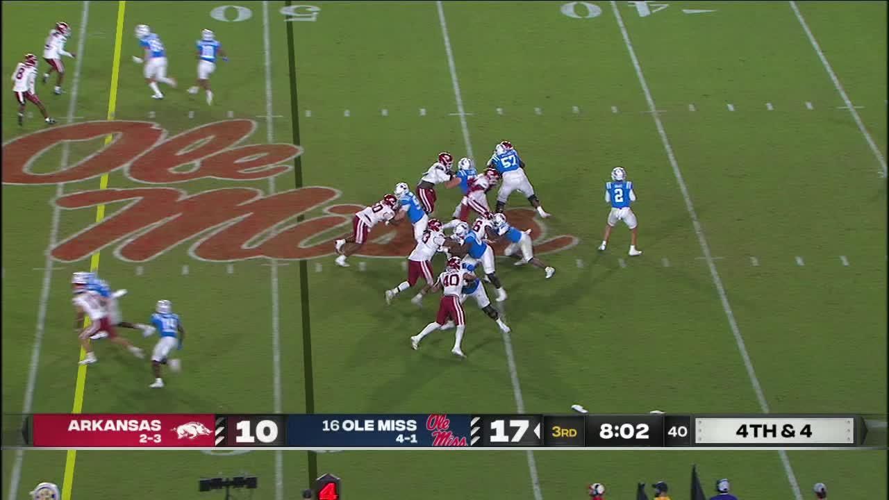 Malik Chavis with a Sack Ole Miss Rebels - ESPN Video