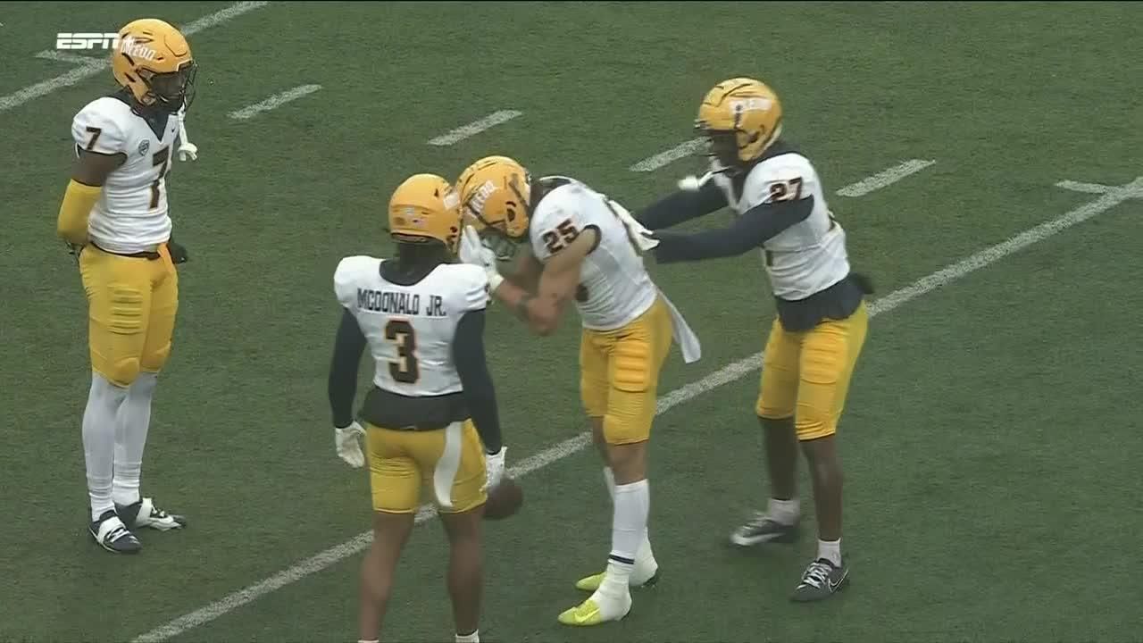 Maxen Hook makes timely pick vs. Ball State - ESPN Video