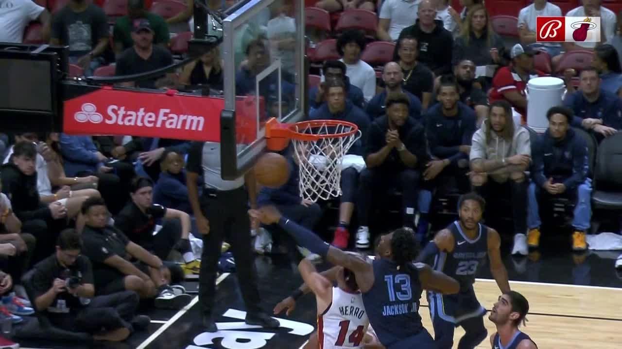 Jaren Jackson Jr. elevates for the bigtime swat - ESPN Video