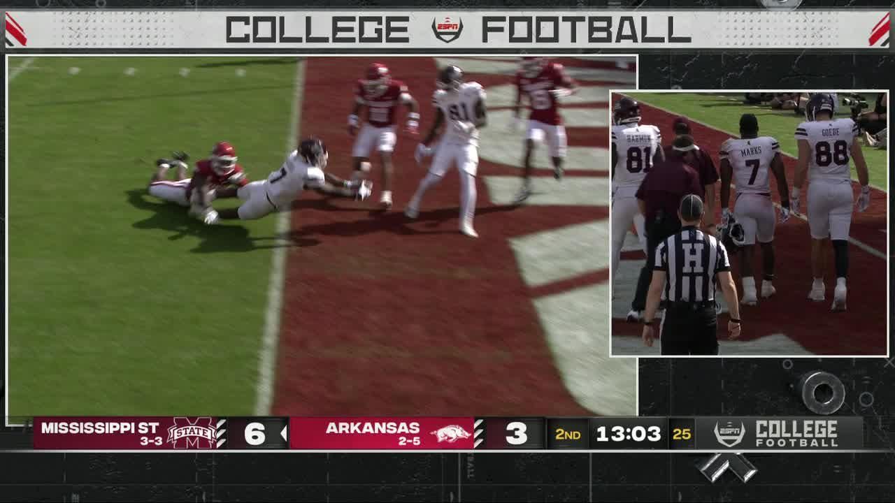 Jo'Quavious Marks dives into end zone for Mississippi State TD - ESPN Video
