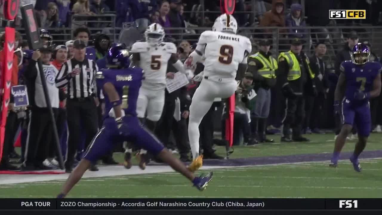 Ro Torrence rises to make an impressive INT for Arizona State - ESPN Video