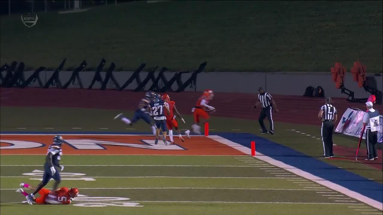 Malik Phillips makes the grab for a 6-yard Sam Houston TD - ESPN Video