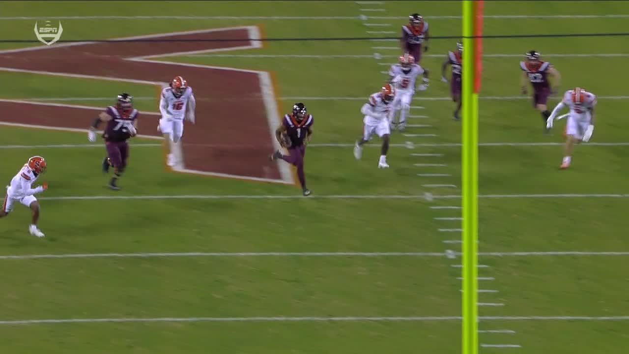 Kyron Drones keeps it himself for huge VT gain - ESPN Video