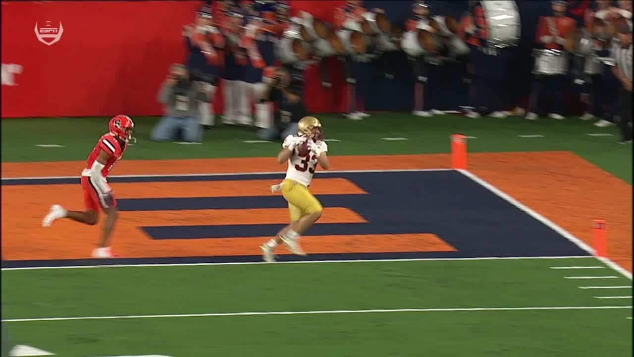 Boston College grabs lead on Anthony Ferrucci's TD catch - ESPN Video