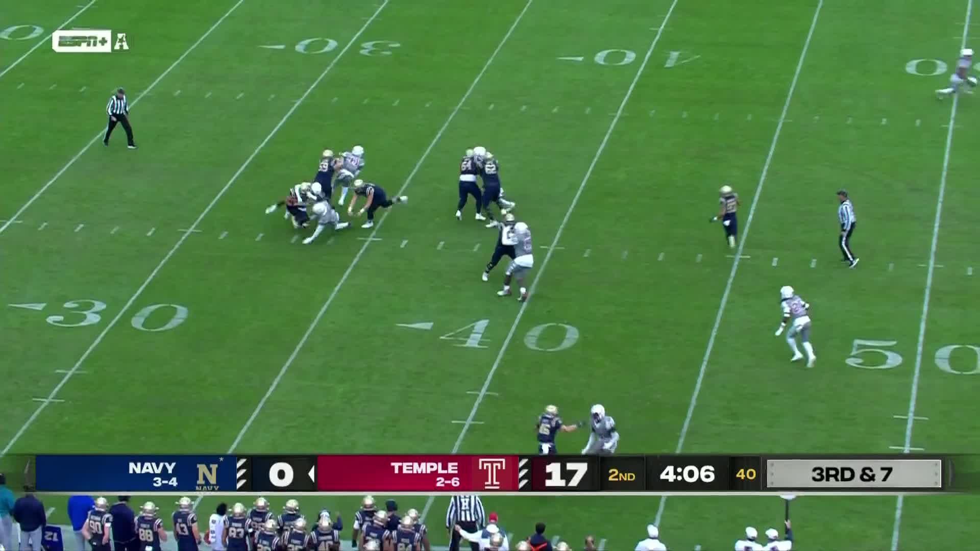 Jordan Magee makes timely sack vs. Temple - ESPN Video