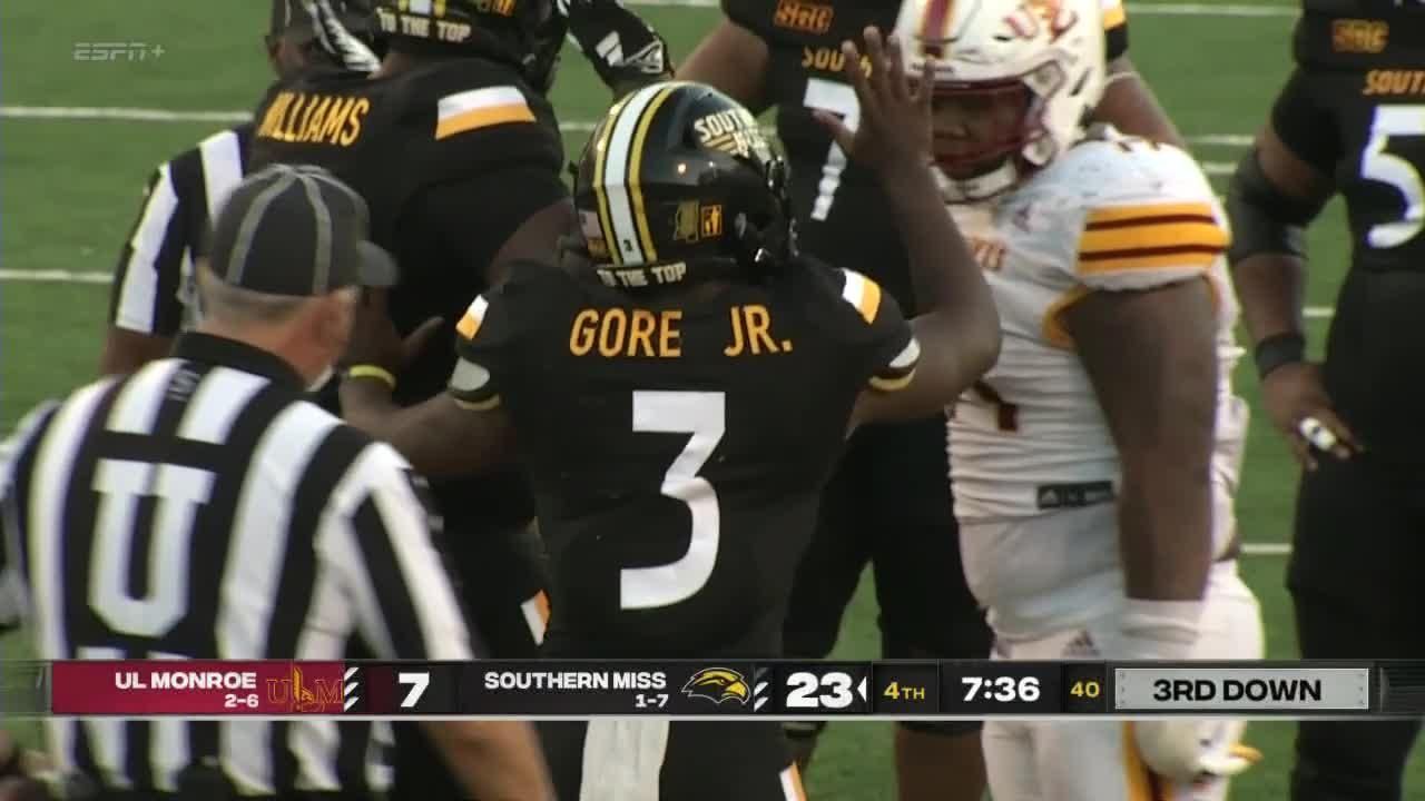 Ul Monroe Warhawks Vs Southern Miss Golden Eagles Full Highlights Espn Video