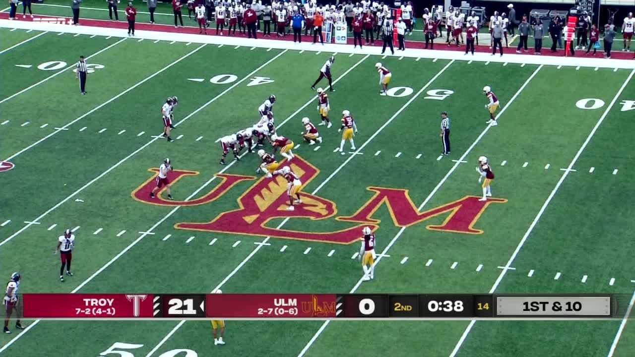 Dylan Howell makes timely sack vs. Troy - ESPN Video