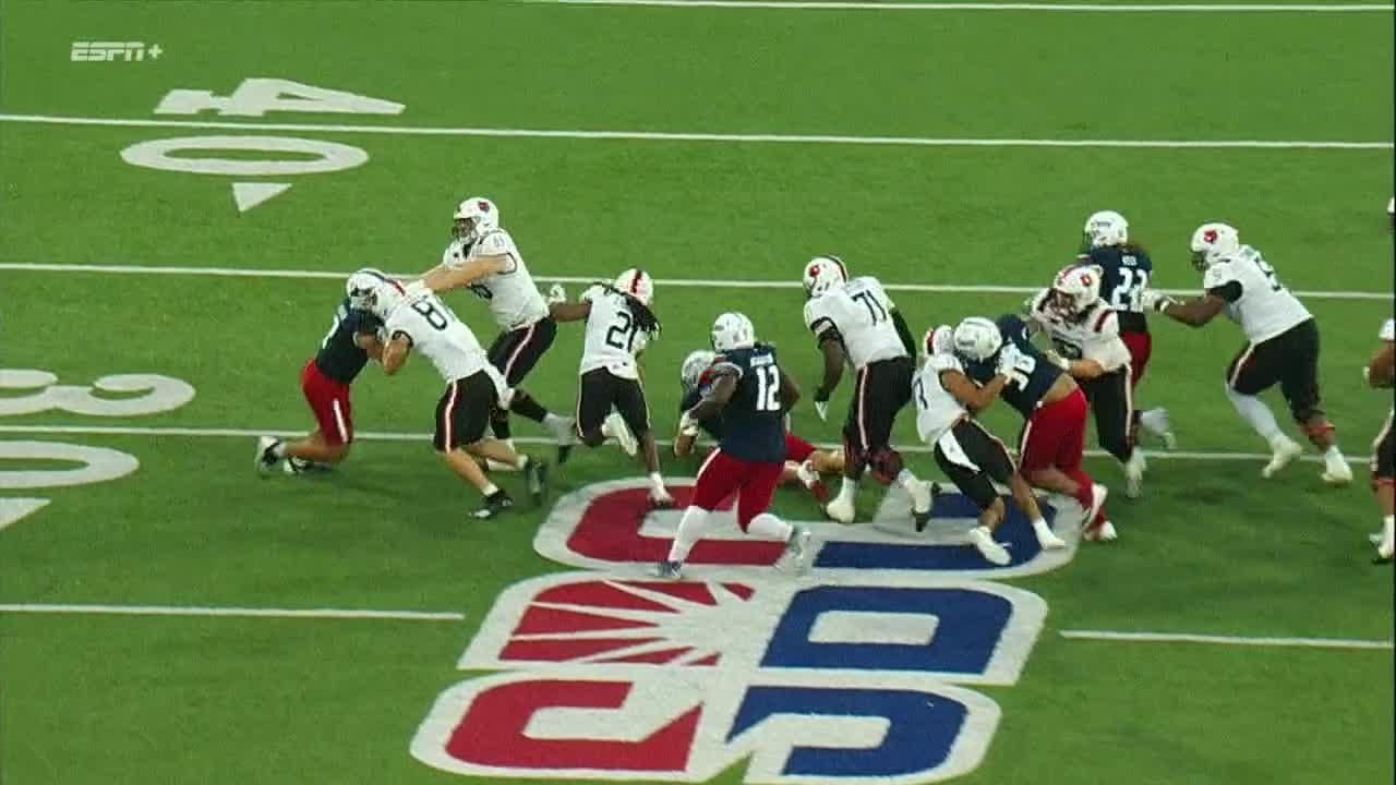 Zak Wallace breaks off 26-yard rush - ESPN Video