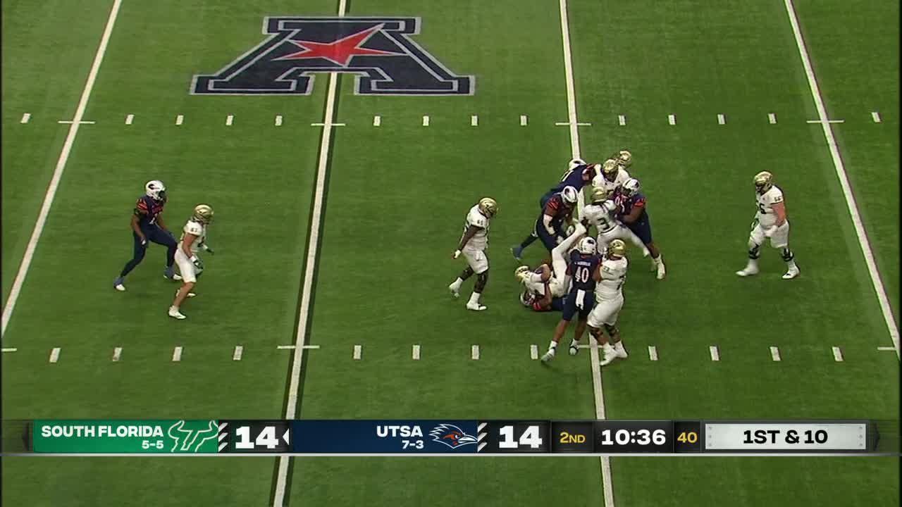 Martavius French makes timely sack vs. UTSA - ESPN Video