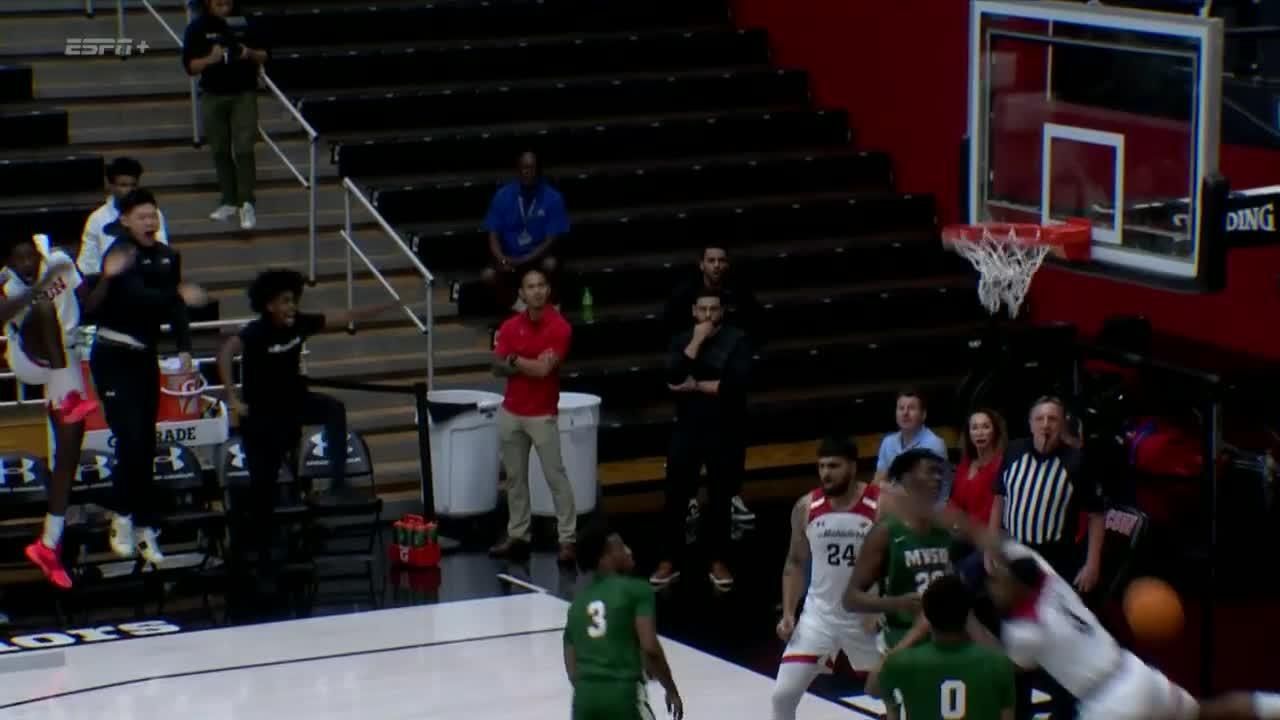 Keonte Jones throws down big slam vs. Mississippi Valley State Delta ...