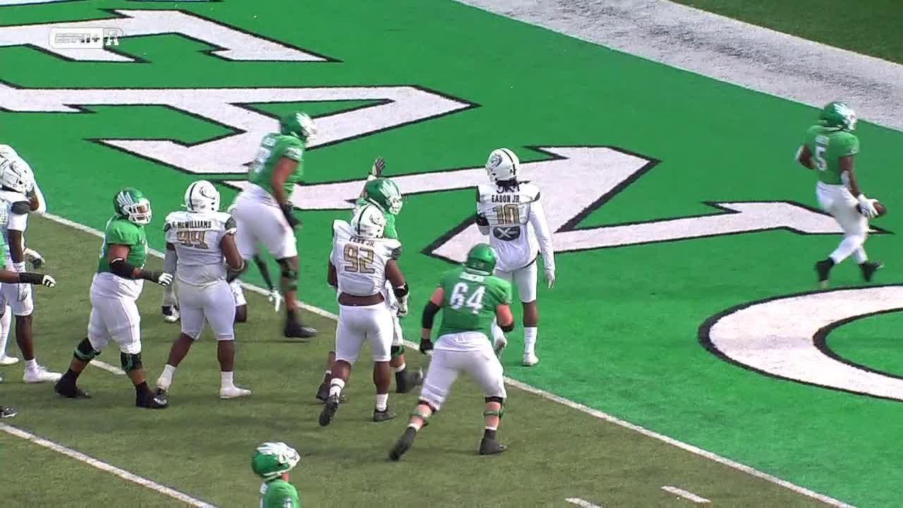 End Zone! Ayo Adeyi scores 7-yard rushing rushing touchdown - ESPN Video