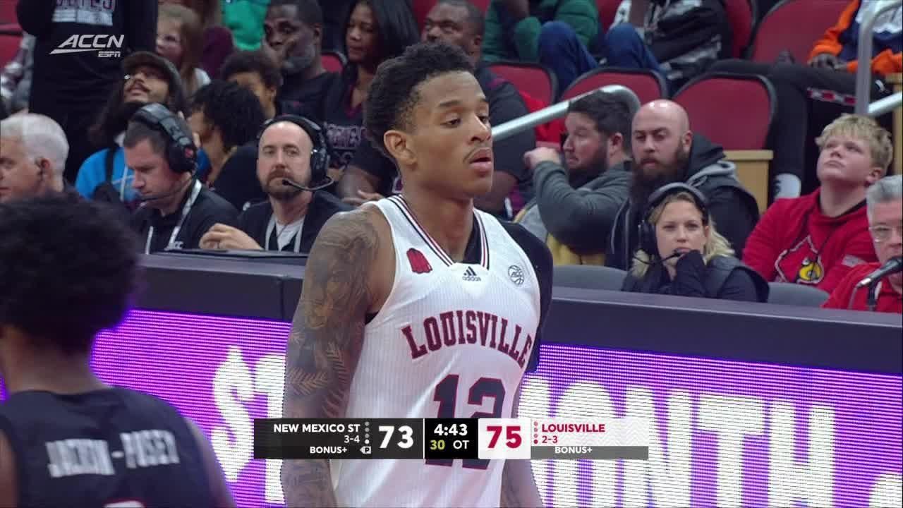 JJ Traynor puts Louisville up early in OT - ESPN Video