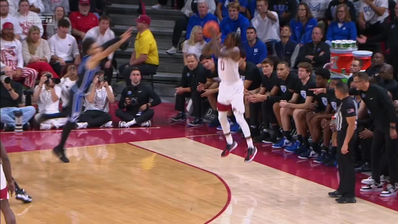 Khalif Battle left wide open for 3 - ESPN Video