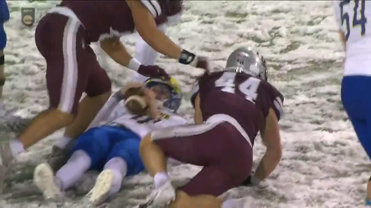 Cooper Barnum makes timely sack vs. Delaware Blue - ESPN Video