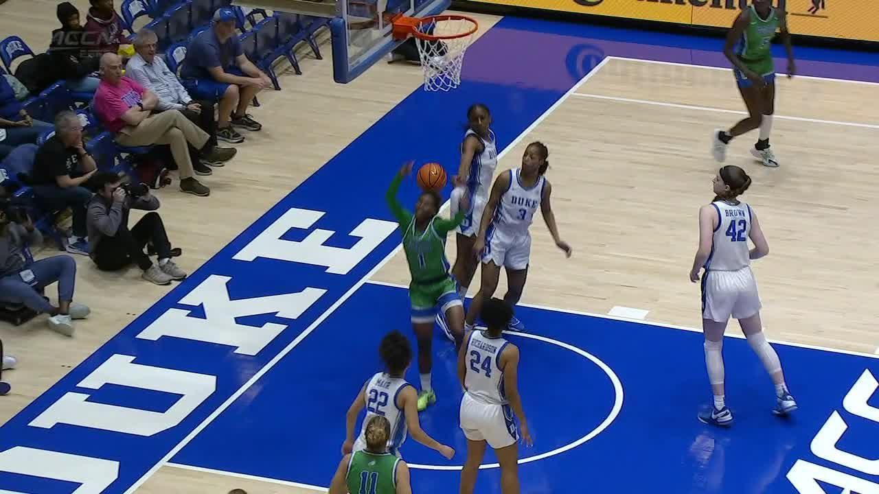 Ashlon Jackson rises to block the shot - ESPN Video