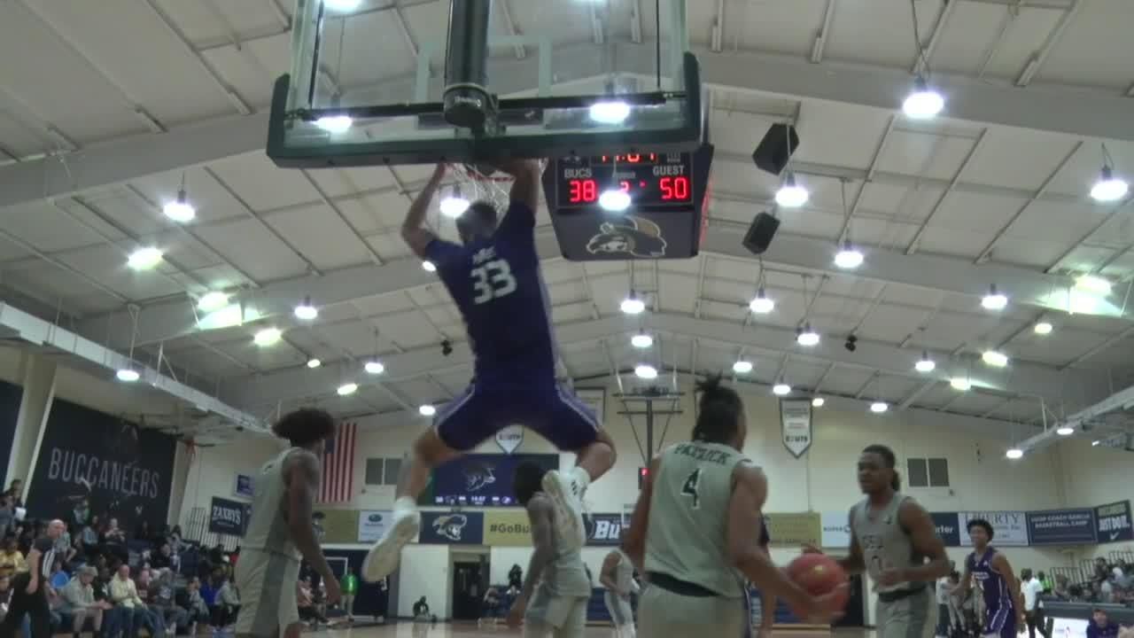 Damian Forrest elevates for jam in North Alabama's win - ESPN Video