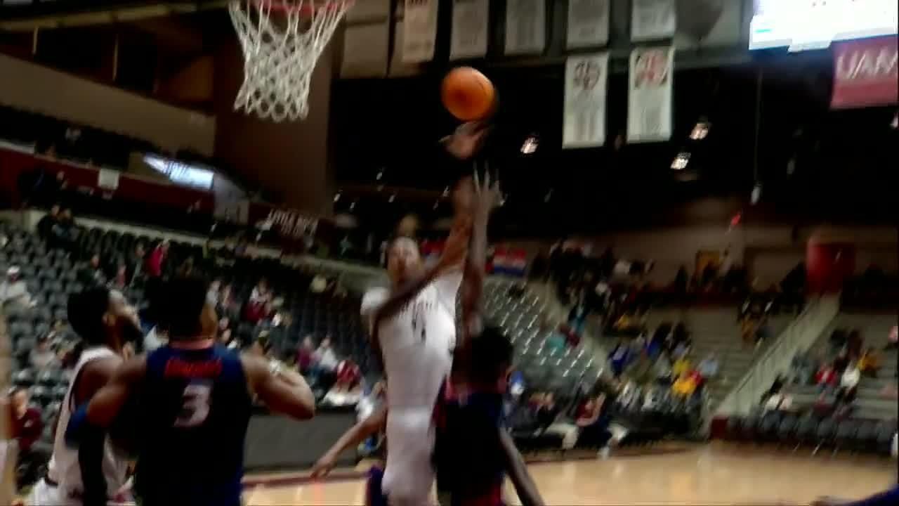 Jaylen Crocker-Johnson battles for 2 points for Little Rock - ESPN Video