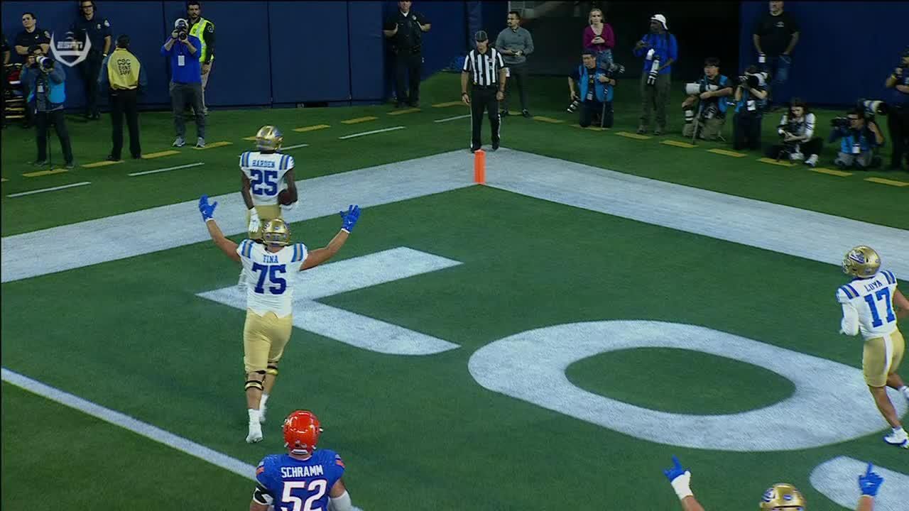 TJ Harden scores two TD's in third quarter for UCLA - ESPN Video
