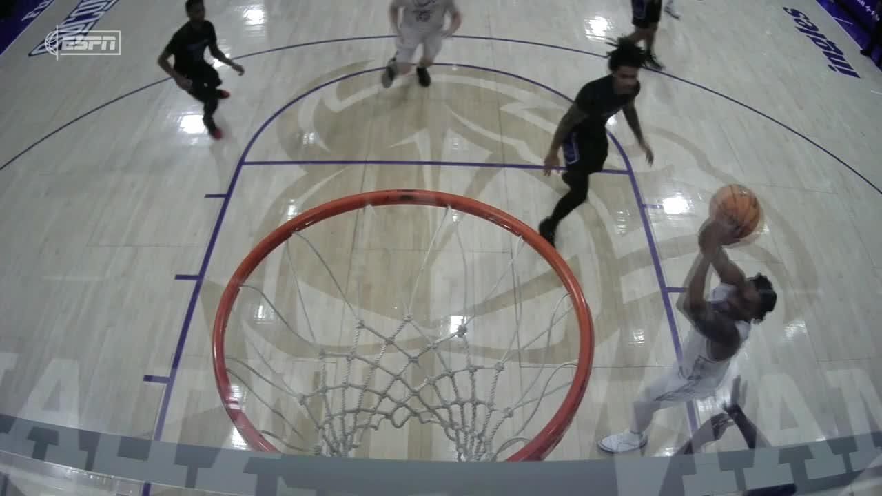 Kobe Stewart with the massive stuff at the rim - ESPN Video