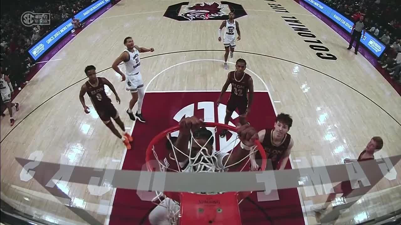 Collin Murray-Boyles rocks the rim with slam dunk - ESPN Video