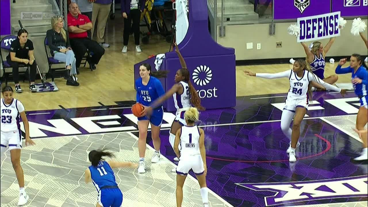 Kaylee Smiler scores and draws the foul - ESPN Video
