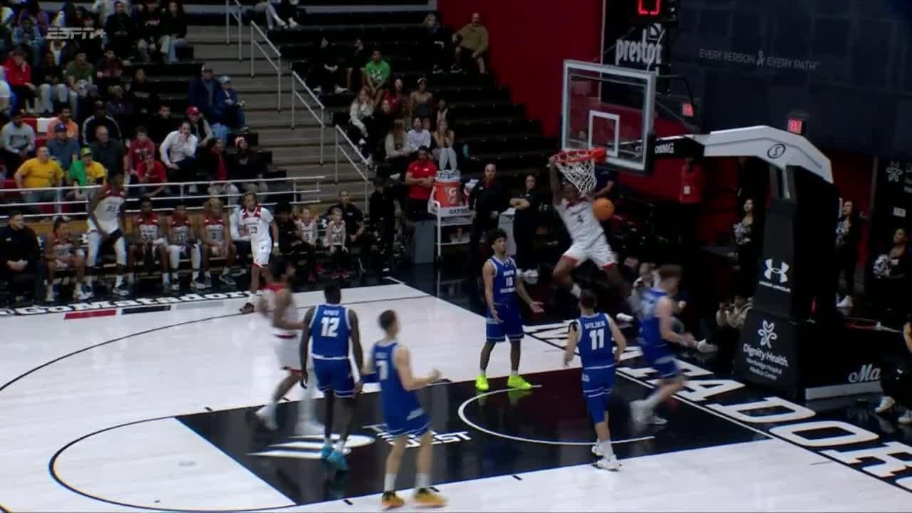 Keonte Jones skies for big flush - ESPN Video