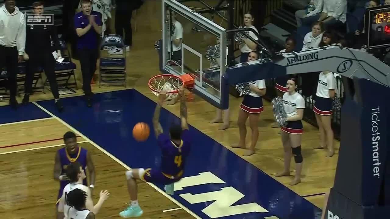 Jesiah West gets up for the beautiful jam - ESPN Video