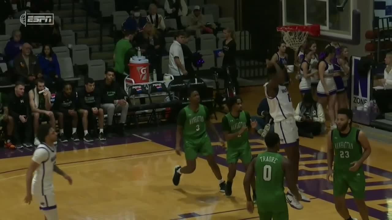 Yaw Obeng-Mensah rocks the rim with jam - ESPN Video