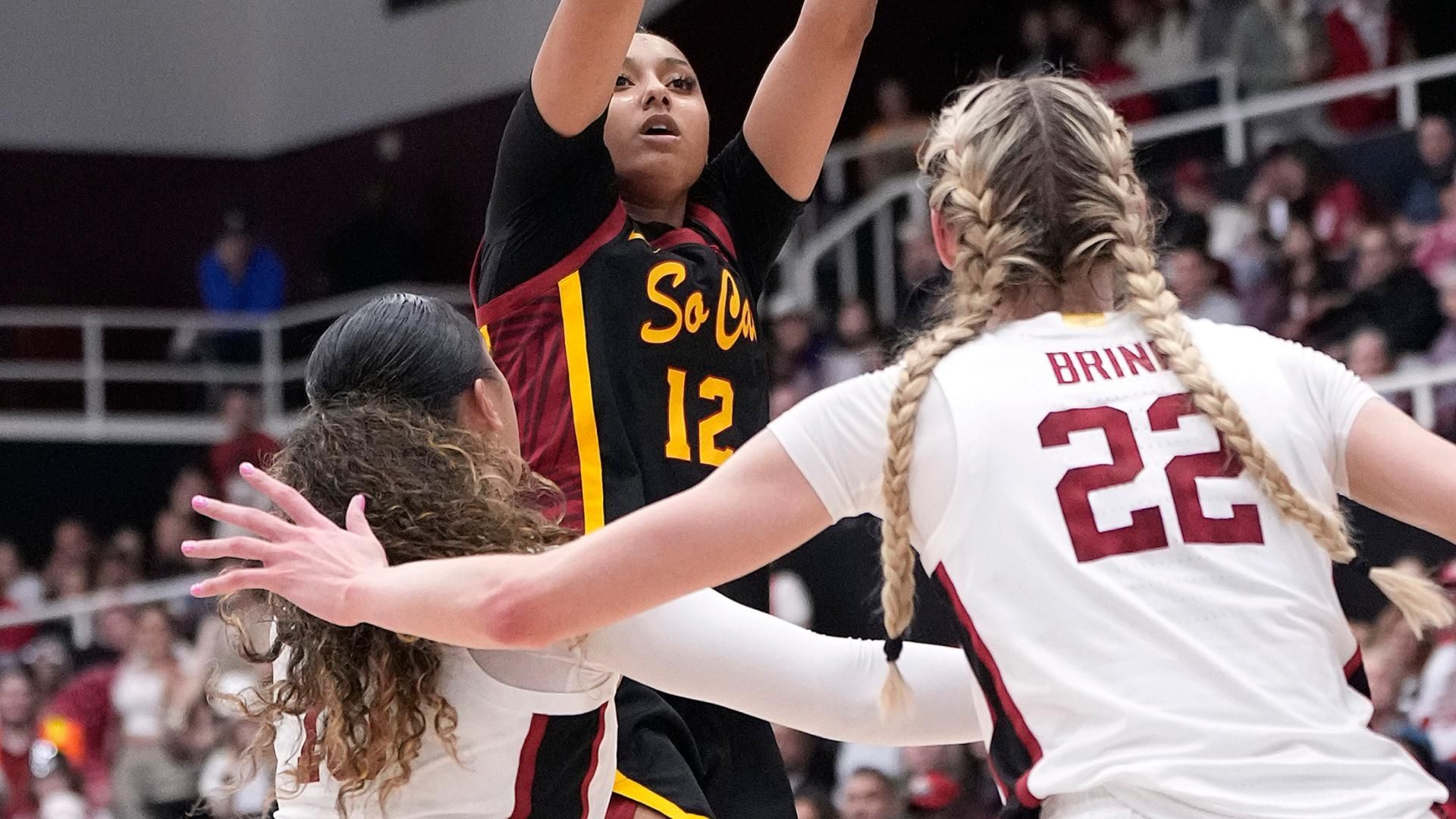 JuJu Watkins goes for 51 points, setting USC record in upset of ...