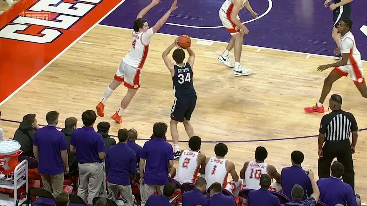 UVA's Jacob Groves drains 3-pointer - ESPN Video