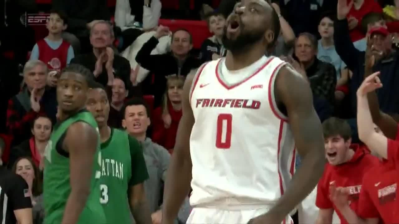 Caleb Fields hits a big 3 for Fairfield - ESPN Video