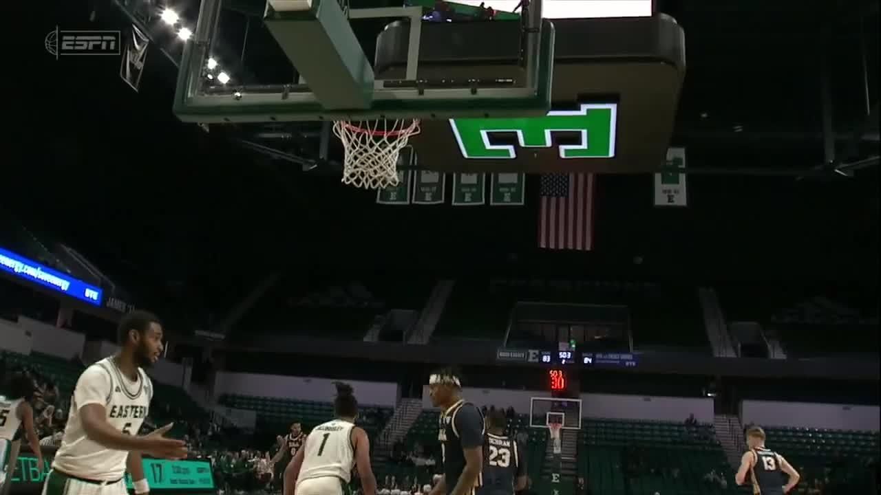 Javan Simmons throws down big jam vs. Eastern Michigan Eagles - ESPN Video