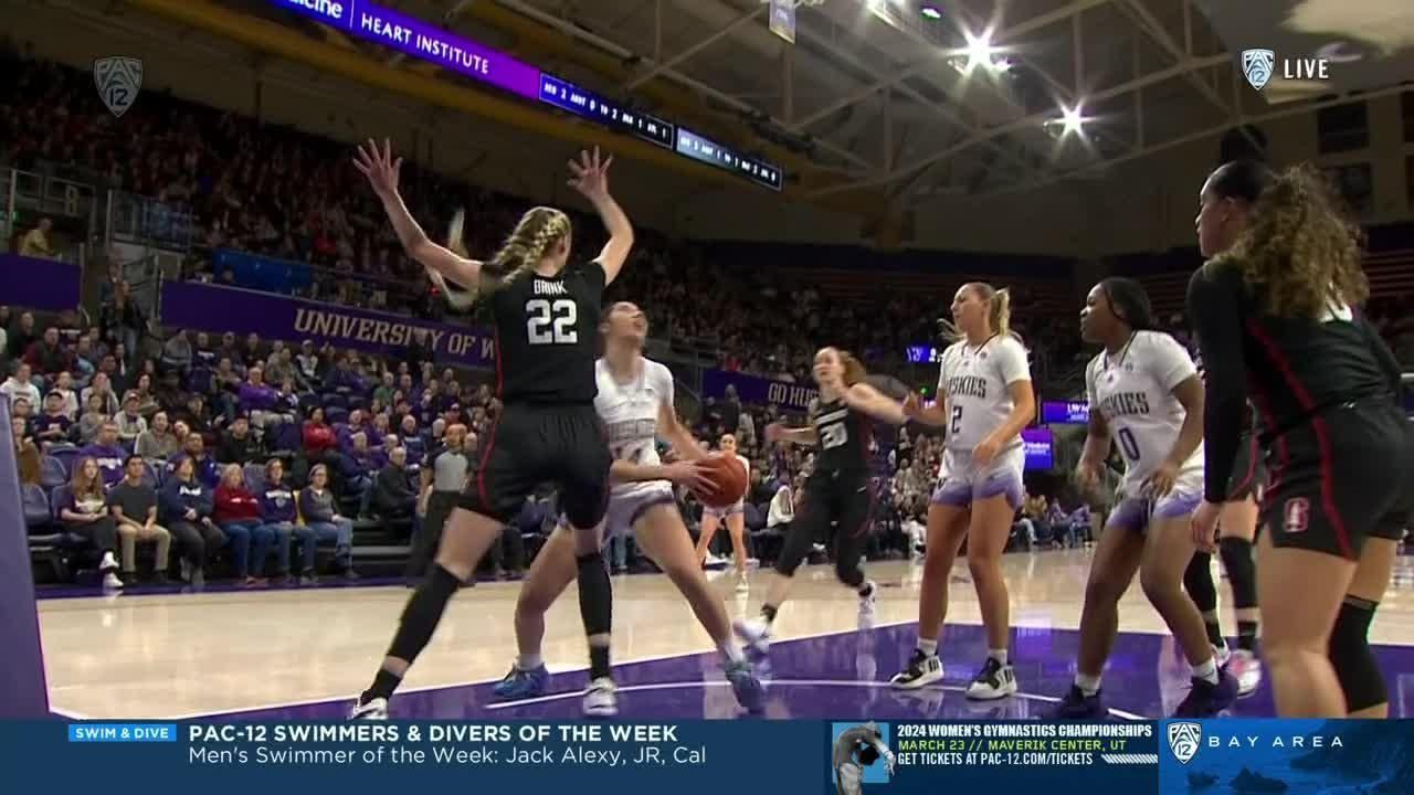 Cameron Brink rises to block the shot - ESPN Video