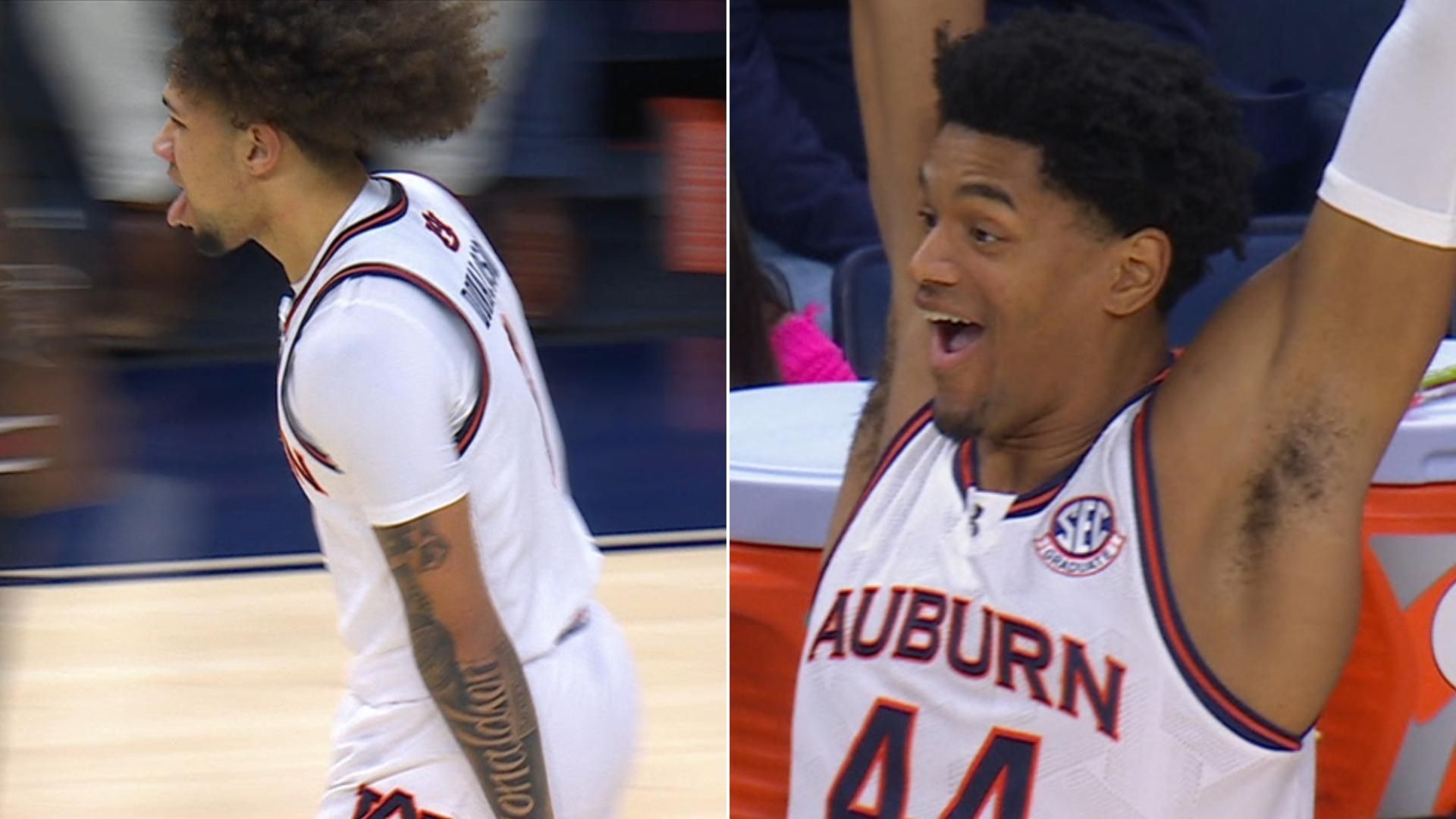 Auburn's Tre Donaldson gets the steal and huge slam - ESPN Video