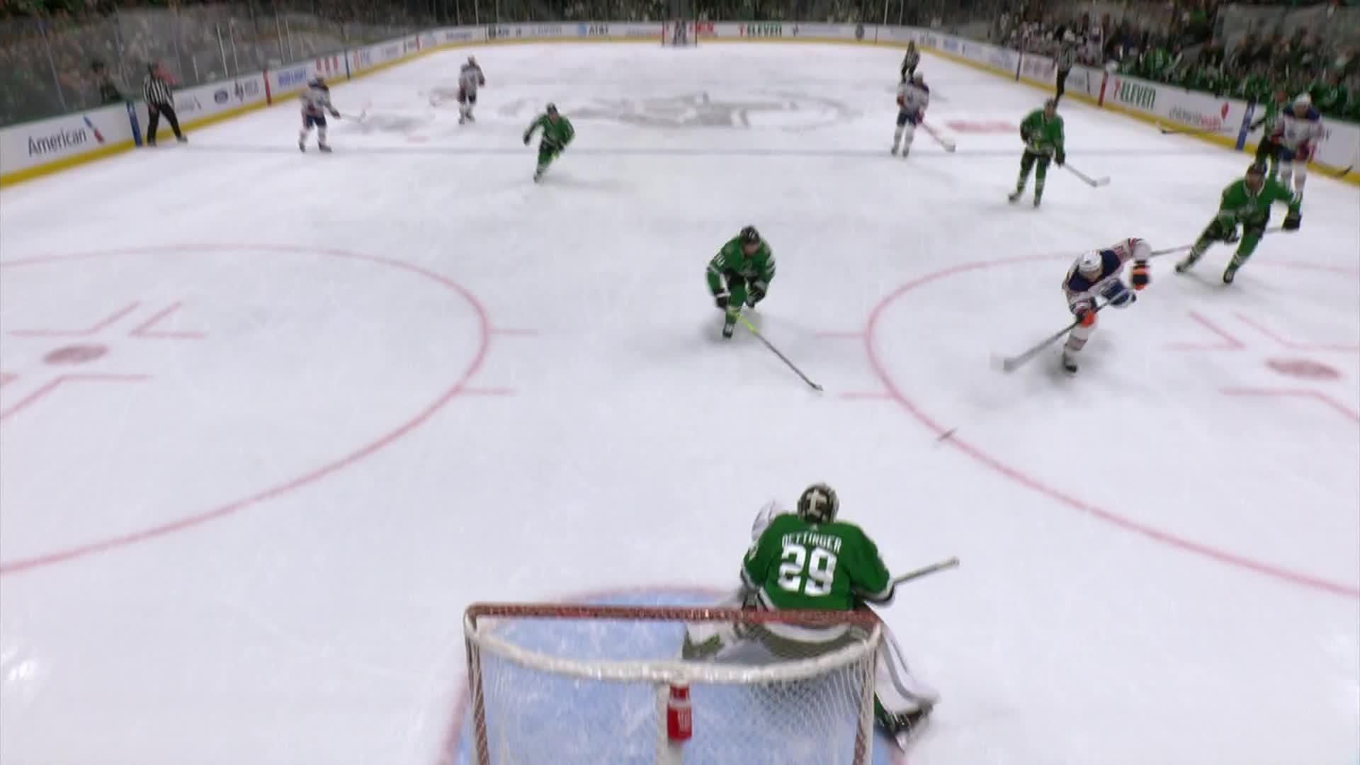 Stars' Jake Oettinger keeps game scoreless with huge save - ESPN Video