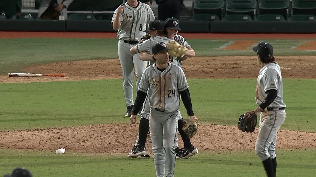 UCF turns big double play to escape Miami with a win - ESPN Video