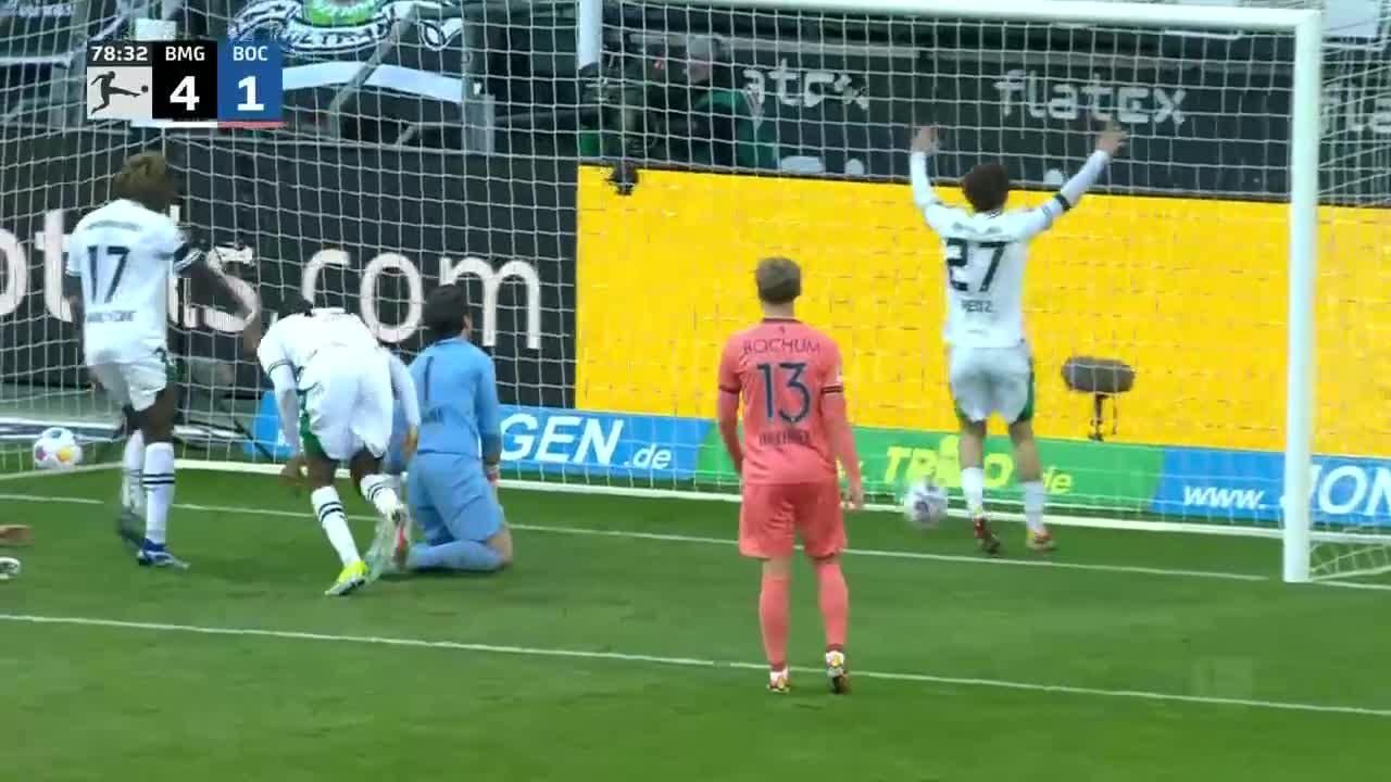 Jordan Pefok finds the back of the net for Borussia Monchengladbach ...
