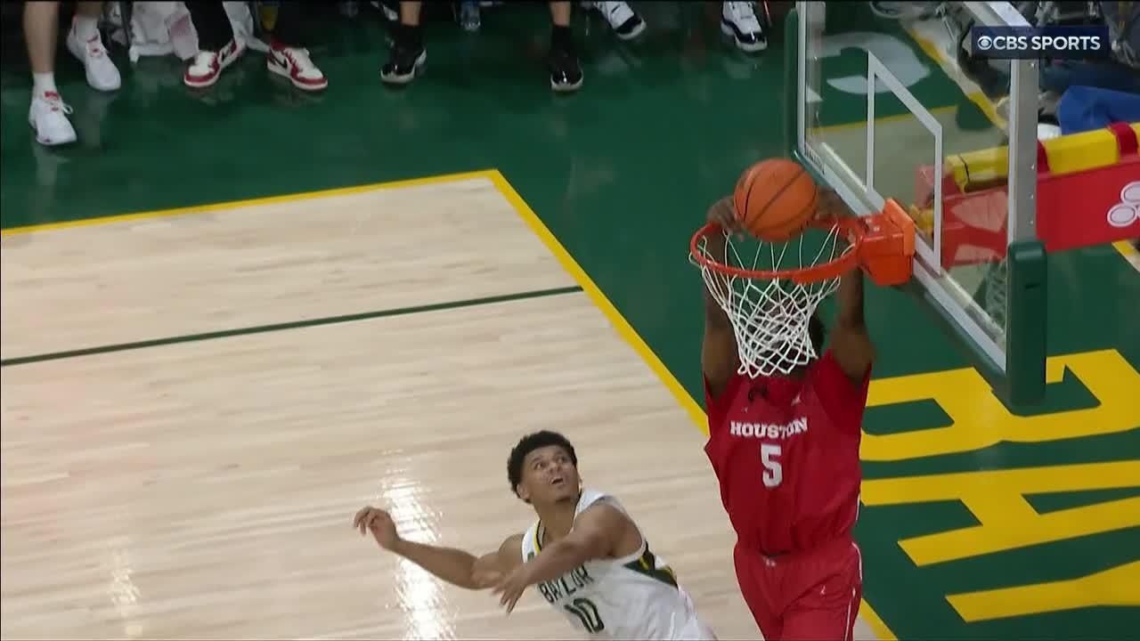 Ja'Vier Francis climbs the ladder for an impressive alley-oop for ...