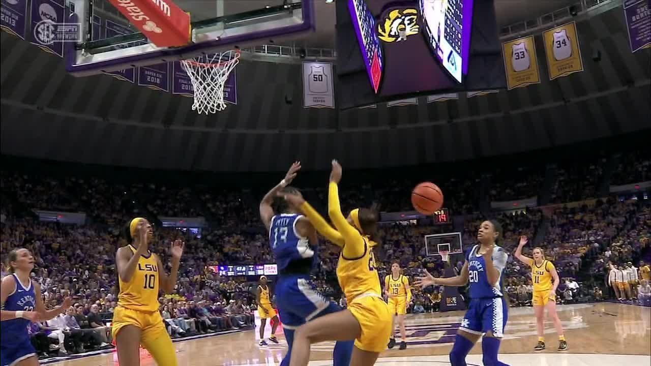 Ajae Petty sends the shot away - ESPN Video