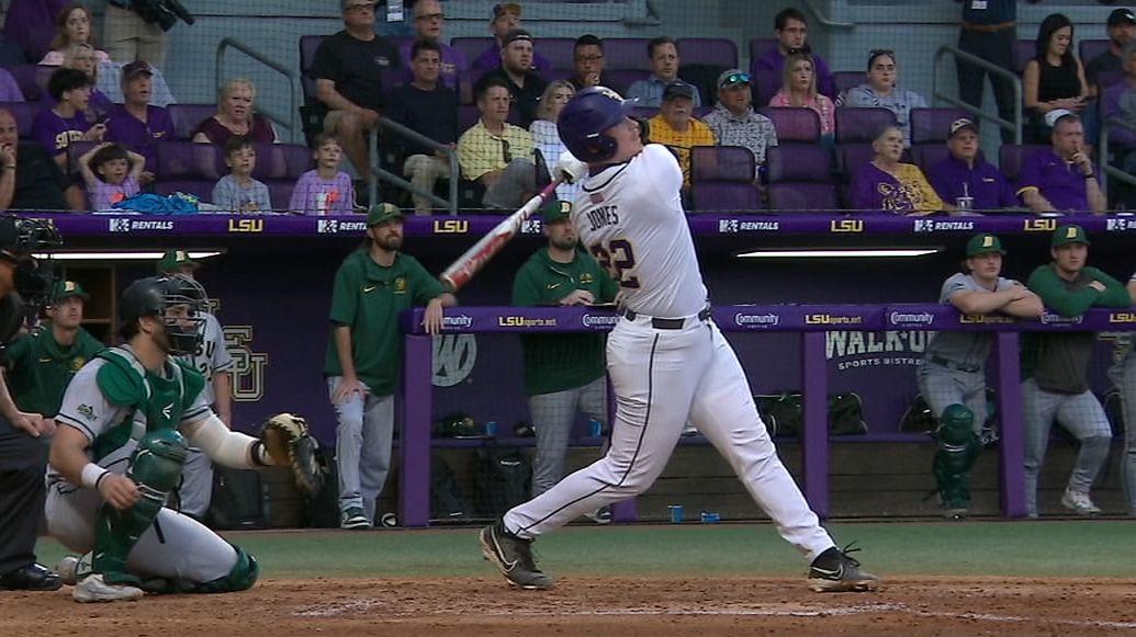 Jared Jones clobbers a solo HR for LSU - ESPN Video