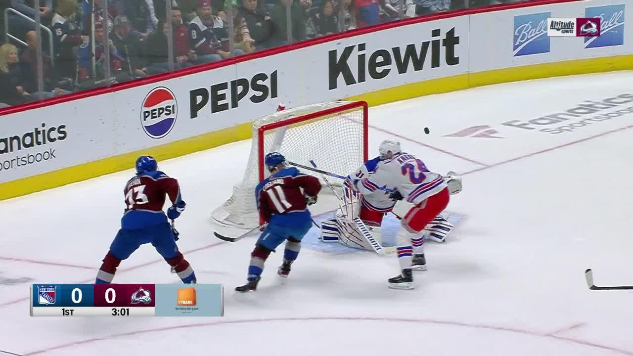 Igor Shesterkin keeps game goalless with nice save off Avs' redirect ...