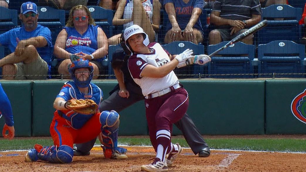 Trinity Cannon hits a HR to center field for Aggies - ESPN Video