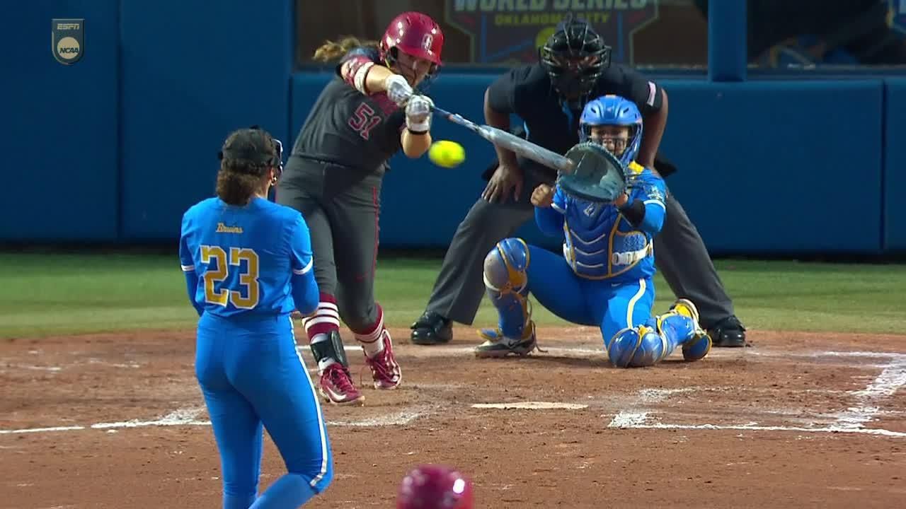 Ava Gall drives in a Stanford run - ESPN Video