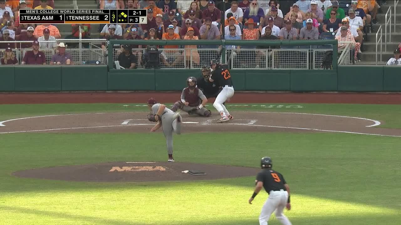 Dean Curley knocks in the third run of the game for the Vols - ESPN Video