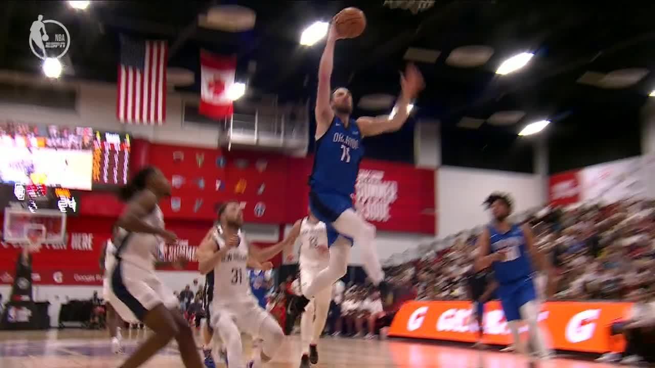 Jay Huff skies for big jam - ESPN Video