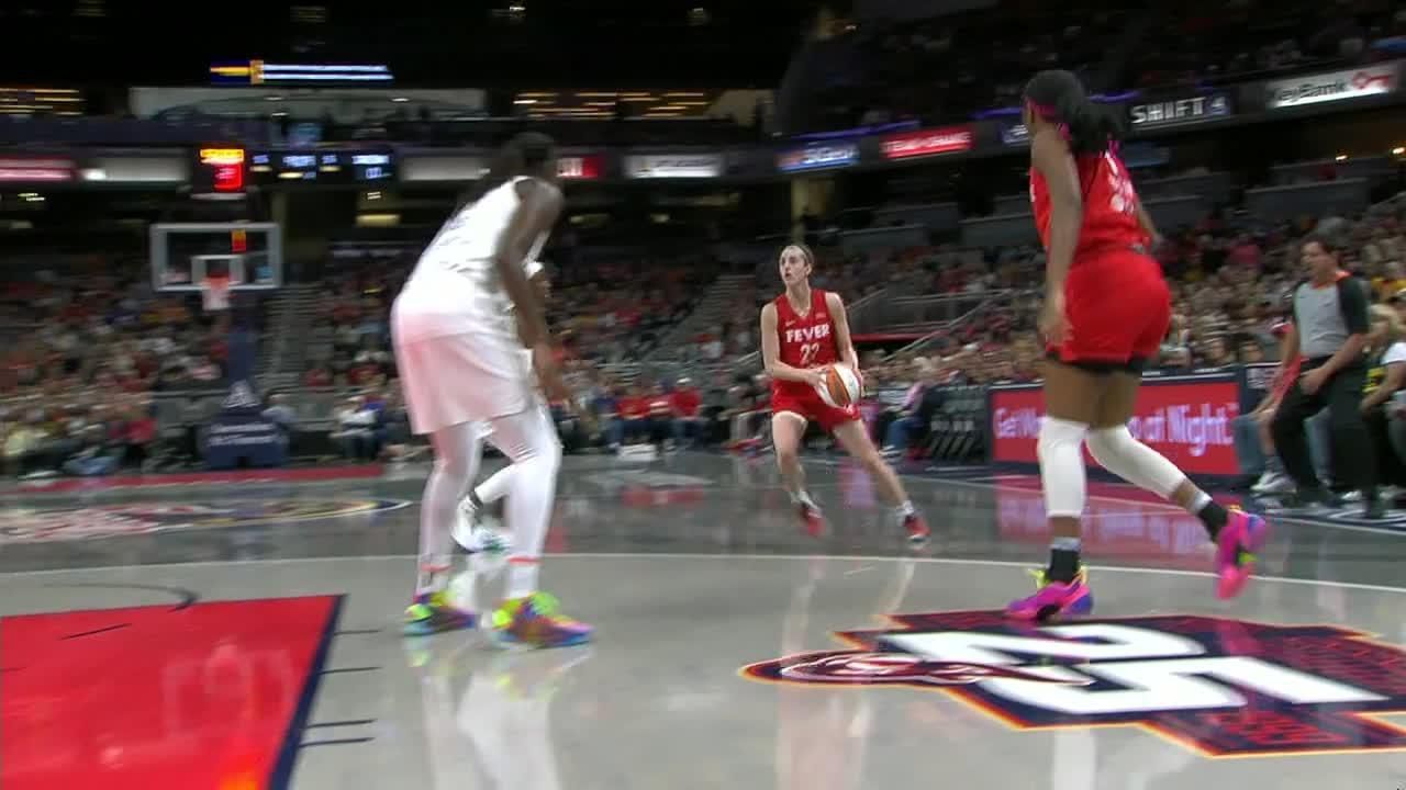 Caitlin Clark sinks an early trey for Fever - ESPN Video